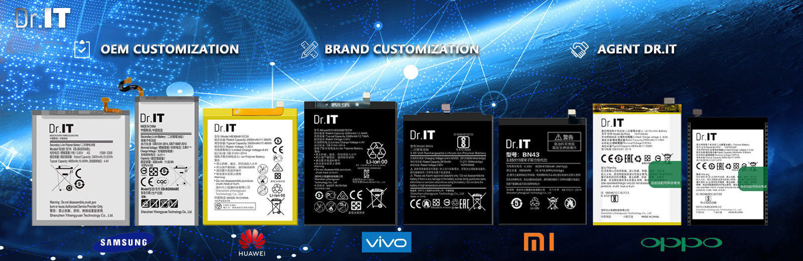 Quality Lithium Cell Phone Battery & Lithium Ion Phone Battery factory ...